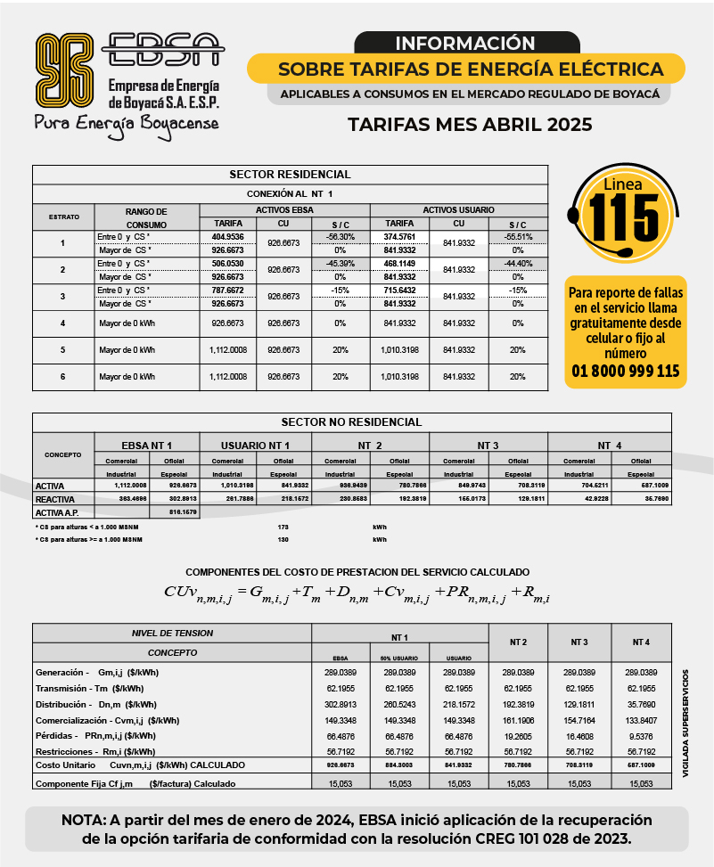 Empresa de Energía de Boyacá S.A E.S.P